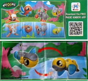Meal Toy: Bee / Turtle (Kinder Surprise, Worldwide) (Kinder - Natoons ...