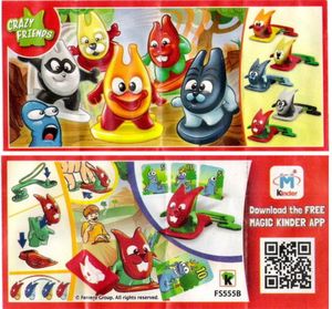 Meal Toy: Green-red (Kinder Surprise, Worldwide(Joy - Crazy Friends ...