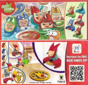 Meal Toy: Red figure (Kinder Surprise, Worldwide(Joy - Crazy Friends ...