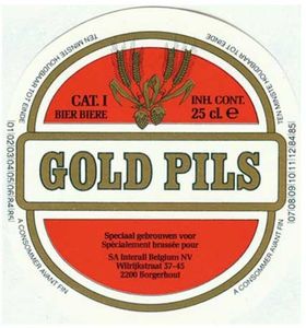 Drink Label: Gold Pils (Brouwerij Riva, BelgiumCol:BE-BEER-009705
