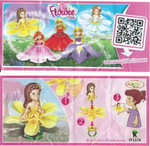 Meal Toy: Yellow flower Girl (Kinder Surprise, Worldwide) (Kinder ...