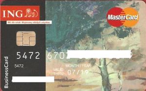 Bank Card: Business Card (ING Bank Śląski SA, PolandCol:PL-MC-0206.01