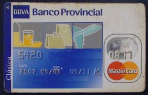 Bank Card: BBVA Banco Provincial (Banco Provincial, VenezuelaCol:VE-MC ...