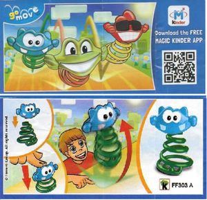 Meal Toy: Blue (Kinder Surprise, Worldwide) (Kinder - Go Move - Spiral ...