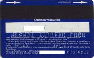 Bank Card: Bank Gdanski (Big Bank, PolandCol:PL-GM-0053