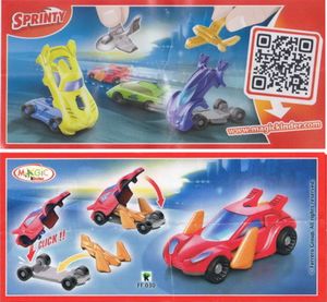 Meal Toy: Red car (Kinder Surprise, Worldwide(Kinder - Sprinty - Cars ...