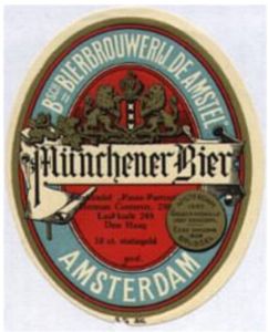 Drink Label: Munchener Bier (Amstel Brouwerijen B.V. Amsterdam Holand ...