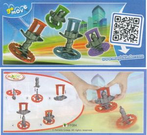 Meal Toy: Red (Kinder Surprise, Worldwide) (Kinder - Go Move - Spinning ...