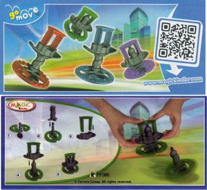 Meal Toy: Green (Kinder Surprise, Worldwide(Kinder - Go Move - Spinning ...