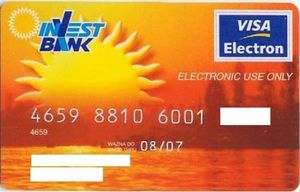 Bank Card: Invest Bank (Invest Bank, PolandCol:PL-VE-0146