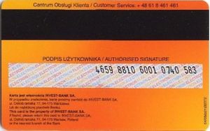 Bank Card: Invest Bank (Invest Bank, PolandCol:PL-VE-0146