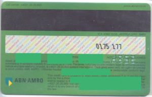 Bank Card: ABN-AMRO-Green (ABN AMRO Bank, RomaniaCol:RO-MC-0204.01