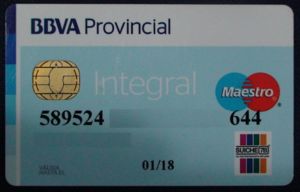 Bank Card: BBVA Provincial Integral (Banco Provincial, VenezuelaCol:VE ...