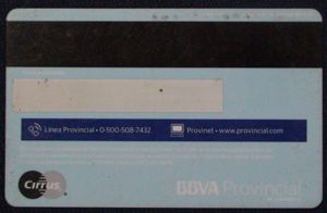 Bank Card: BBVA Provincial Integral (Banco Provincial, VenezuelaCol:VE ...