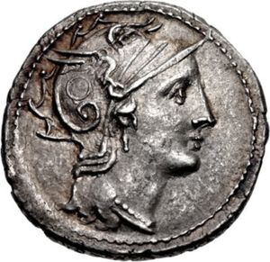 Coin: 1 Denarius (C. Claudius Pulcher) (Roman Empire) (0509 BCE~0027 ...