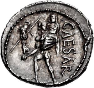 Coin: 1 Denarius (Julius Caesar) (Roman Empire(0049 BCE~0044 BCE ...