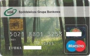 Tarjeta de Banco: Maestro (SGB Gospodarczy Bank Wielkopolski ...