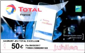 Gift Card: Total excellium (Total, France(Total Privee) Col:FR-Total-41 💳