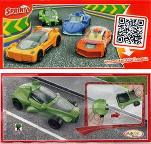 Meal Toy: Green car (Kinder Surprise, Worldwide) (Kinder - Sprinty ...