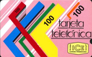 Phonecard: Logo 100 (ICE, Costa Rica) (01 - First Issue GPT Cards) Col ...