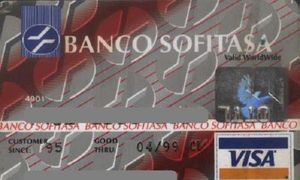 Tarjeta de Banco: Banco Sofitasa (Banco Sofitasa, VenezuelaCol:VE-VI-0006