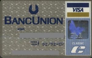 Bank Card: BancUnion - Visa Classic (Banc Union, VenezuelaCol:VE-VI-0011