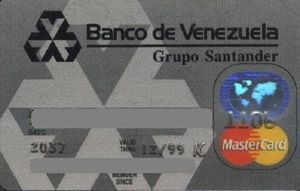 Bank Card: Banco de Venezuela - Grupo Santander (Banco De Venezuela ...