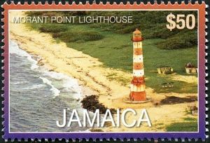 Stamp: Morant Point Lighthouse (Jamaica(Lighthouses) Mi:JM 1171IV,Sn:JM ...