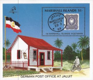 Stamp: German post office at Jaluit (Marshall Islands(Philexfrance 89 ...