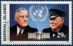 Stamp: Arcadia Conference, 1942 (Marshall Islands(II World War) Mi:MH ...