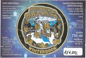饮料标签: Matuška Winterbock (Pivovar Matuška Broumy, 捷克Col:CZ-BEER-000740