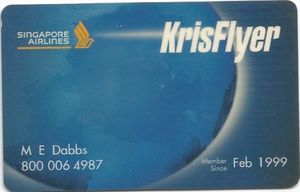 การ์ดใช้งานจำเพาะ: KrisFlyer (Airlines, สิงคโปร์(Singapore Airlines ...