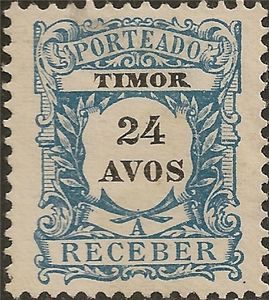 Stamp: Porto (Timor(Postage Due 1904) Mi:TL P7,Sn:TL J7,Yt:TL T7,Sg:TL ...