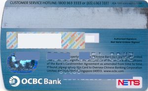 Bank Card: OCBC Bank Titanium (OCBC Bank Singapore, SingaporeCol:SG-MC-0013