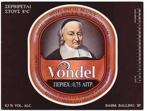 Etiqueta de bebida: Vondel (Brouwerij Riva, BélgicaCol:BE-BEER-009948