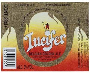 Drink Label: Lucifer Golden Ale (Brouwerij Riva, BelgiumCol:BE-BEER-009991