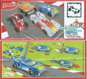 Meal Toy: Blue car (Kinder Surprise, Worldwide) (Kinder - Sprinty ...