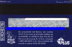 Bank Card: BANCO DEL CARIBE (Banco Del Caribe, VenezuelaCol:VE-VI-0015