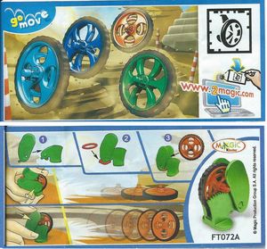 Meal Toy: Orange wheel (Kinder Surprise, Worldwide(Kinder - Go Move ...