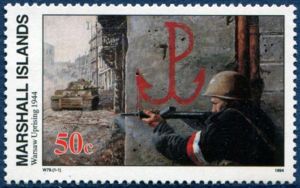Stamp: Warsaw Uprising, 1944 (Marshall Islands(II World War) Mi:MH 543 ...