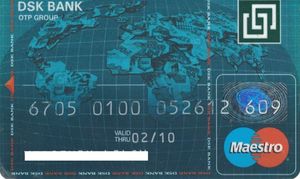 Bank Card: Dsk Bank Maestro World Blue - 01/08 (DSK Bank, BulgariaCol ...