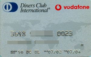 Tarjeta de Banco: Diners Club International, vodafone (Diners Club of ...