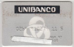 Bank Card: Unibanco (Unibanco, BrazilCol:BR-GM-0049