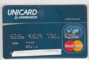 Bank Card: Unicard International (Unibanco, BrazilCol:BR-MC-0039