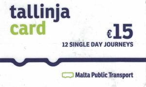 Ticket de transporte: Tallinja card 12 single day journeys (Malta ...