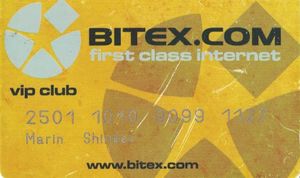 Functional Card: Bitex VIP Club (Internet Access, Bulgaria(Bitex) Col ...