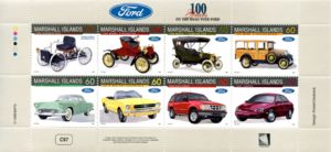 Stamp: 100 Years on the Road with Ford (Marshall Islands(100th ...
