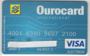 Bank Card: Ourocard International (Banco do Brasil, BrazilCol:BR-VE-0023.01