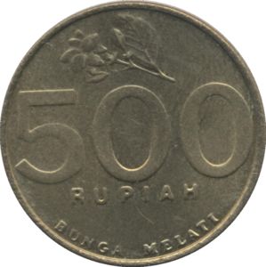 Coin: 500 Rupiah (Indonesia(1991~2003 - Third series) Col:ID-000041,WCC ...