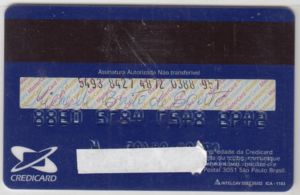 Bank Card: Credicard (Credicard, BrazilCol:BR-MC-0021.02